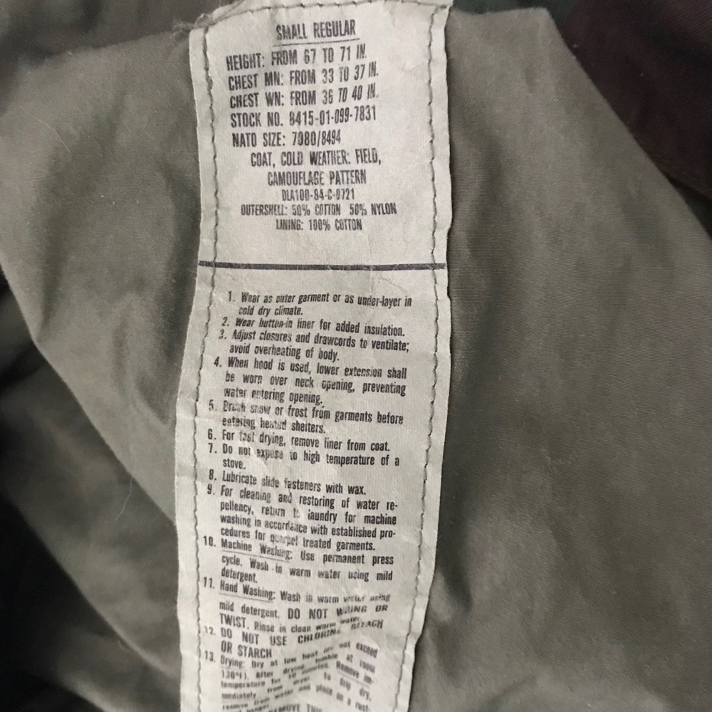 Us Army Heavy Duty Military Jacket - Gem